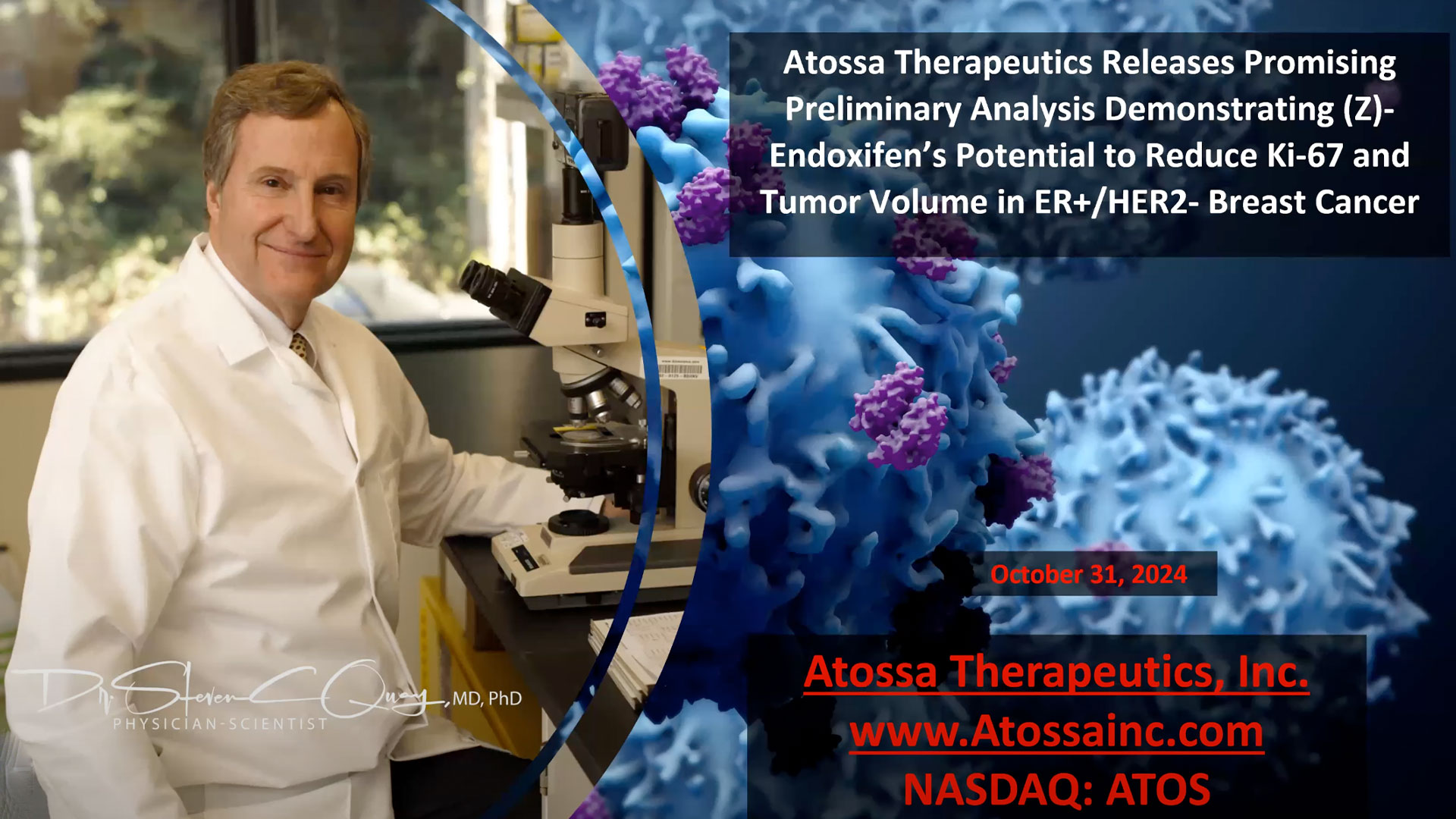 Atossa Therapeutics Releases Promising Preliminary Analysis ...